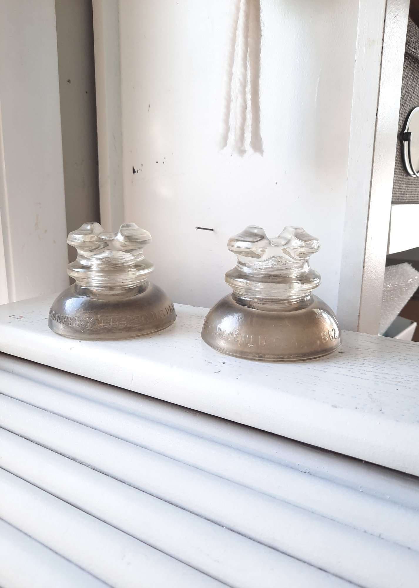 Antique Insulator 662 Corning Pyrex Vintage Clear Glass T.M | Etsy