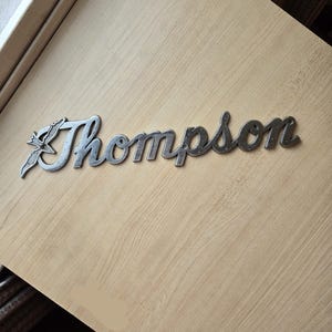 Vintage Boat Metal Emblem Thompson Brothers, Bros. , Metal Cursive ...