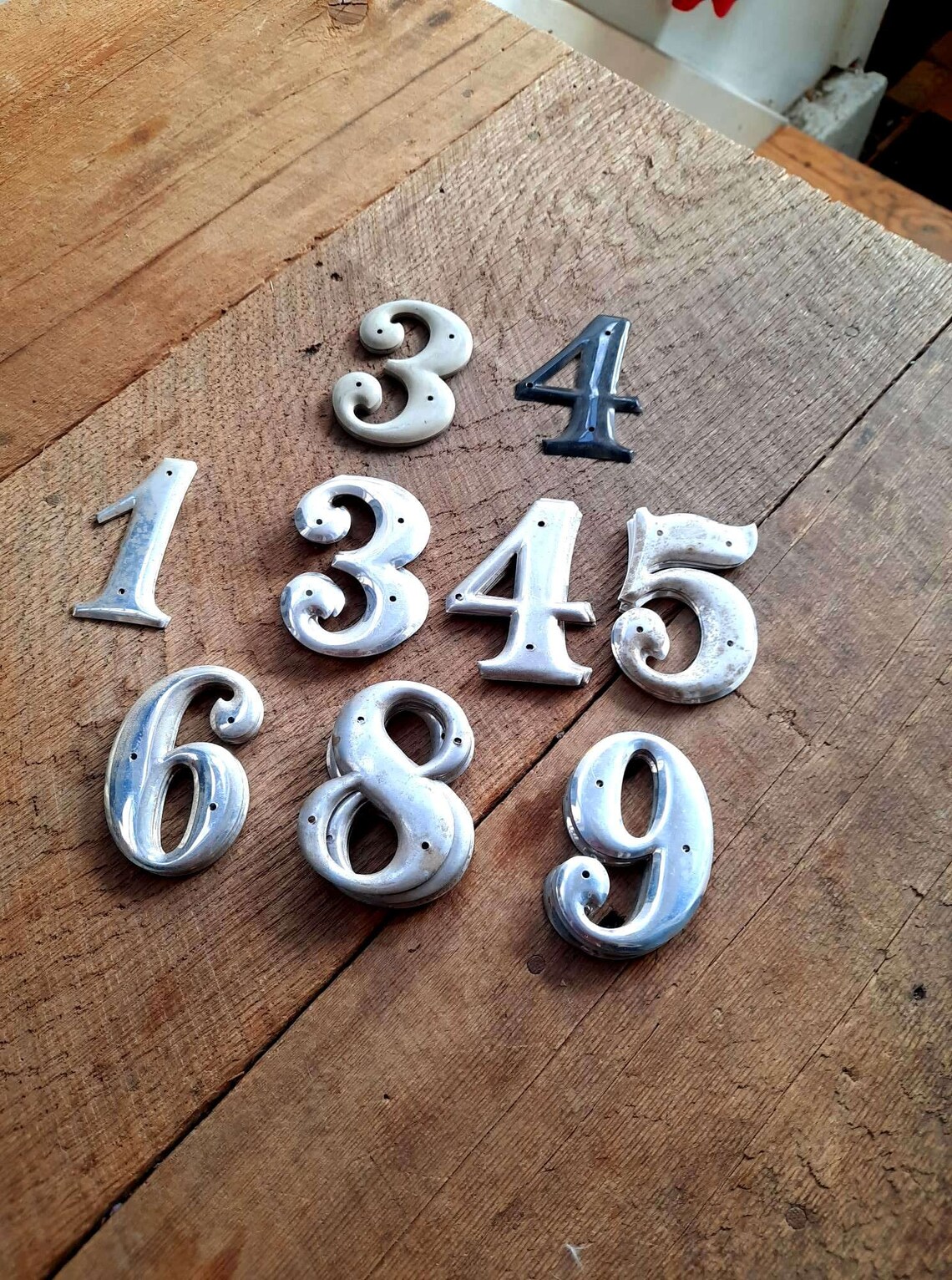 1970s Vintage Metal House Numbers for Address, Home, 70s, Mailbox ...