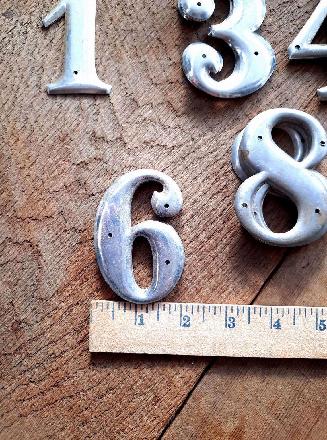 1970s Vintage Metal House Numbers for Address, Home, 70s, Mailbox ...