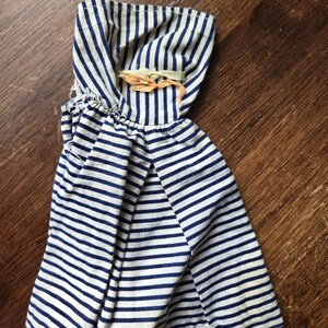 Antique Mattel Striped Barbie Dress, Vintage Strapless Summer Doll ...