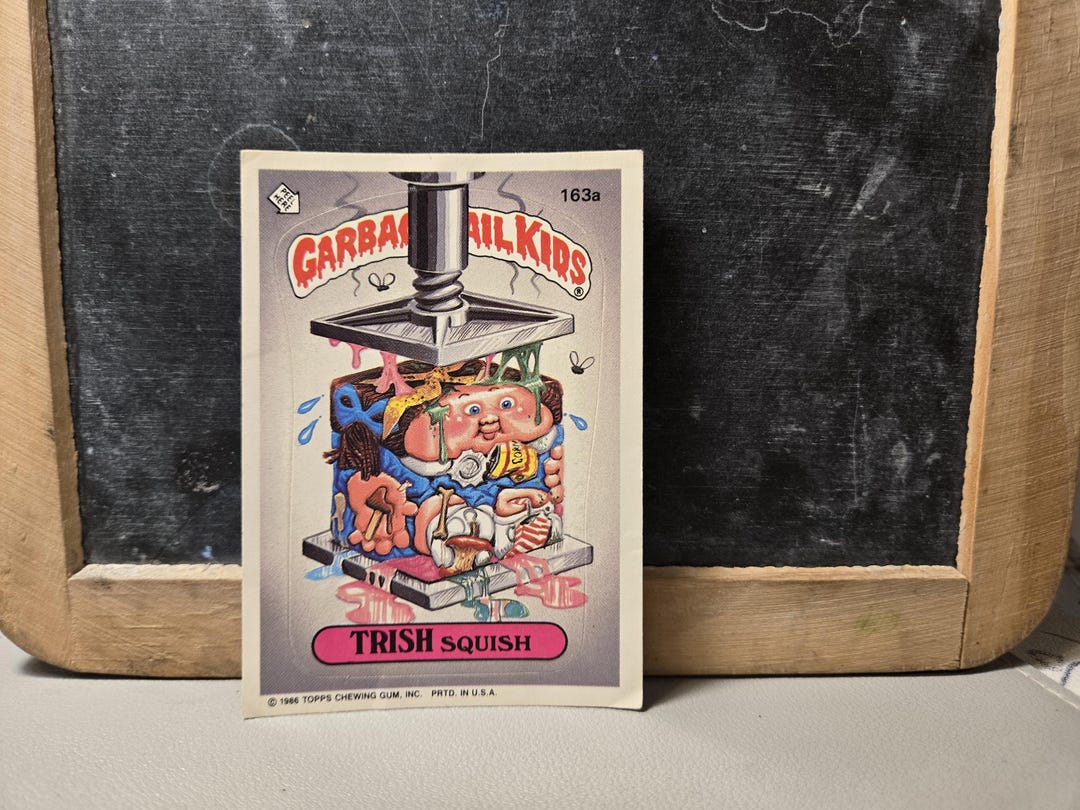 Vintage 1980s Sticker Garbage Pail Kids 80s Collector, Funny Gross ...