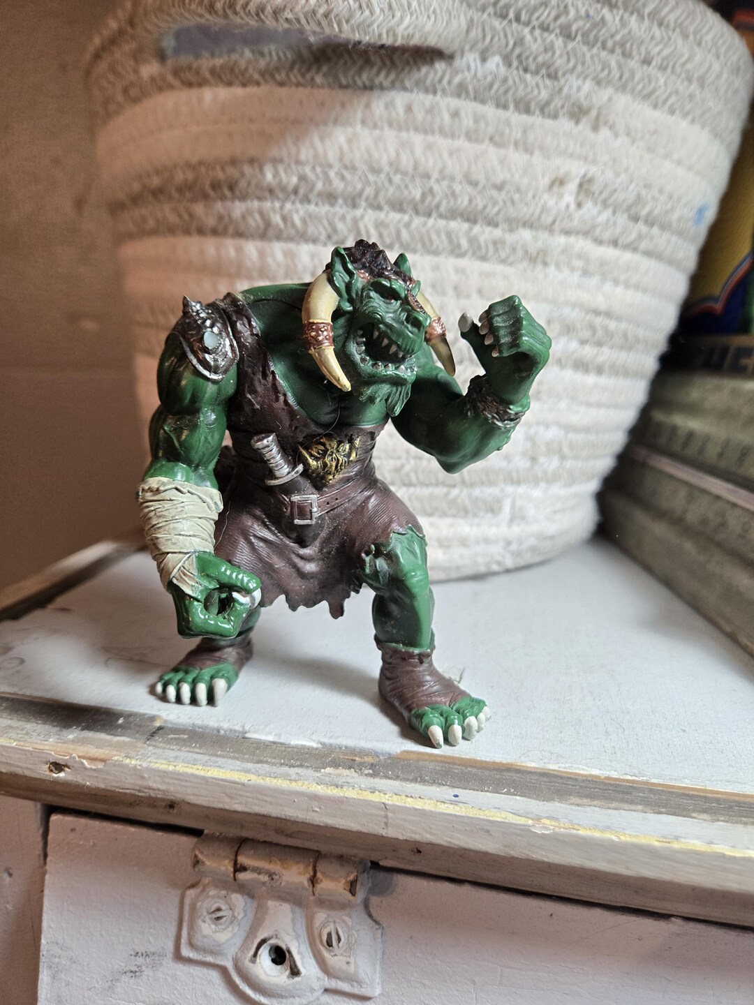 Vintage BBI Green Ogre Toy, Legends Action Figure, Medieval Troll ...