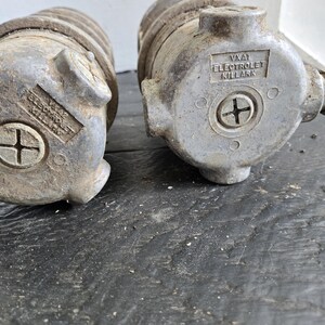 Antique Killark Industrial Light Fixture Cage, Vintage Cast Metal ...