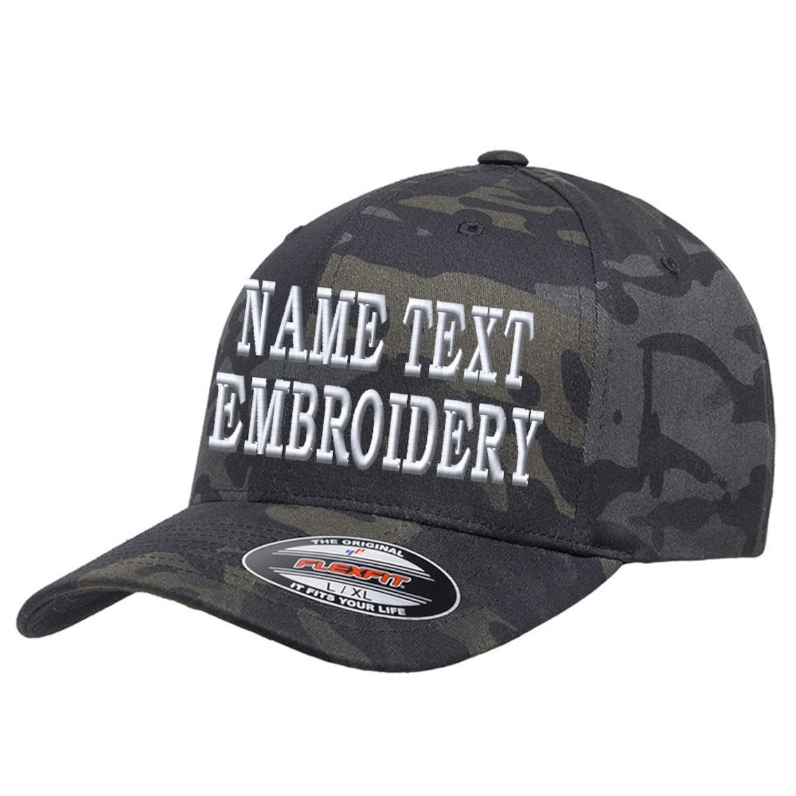 Custom Embroidery Fitted Hat Flexfit 6277 Wooly Combed - Etsy