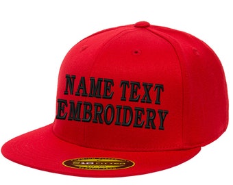 Custom Embroidery Fitted Hat Flexfit 6277 Wooly Combed Personalized ...