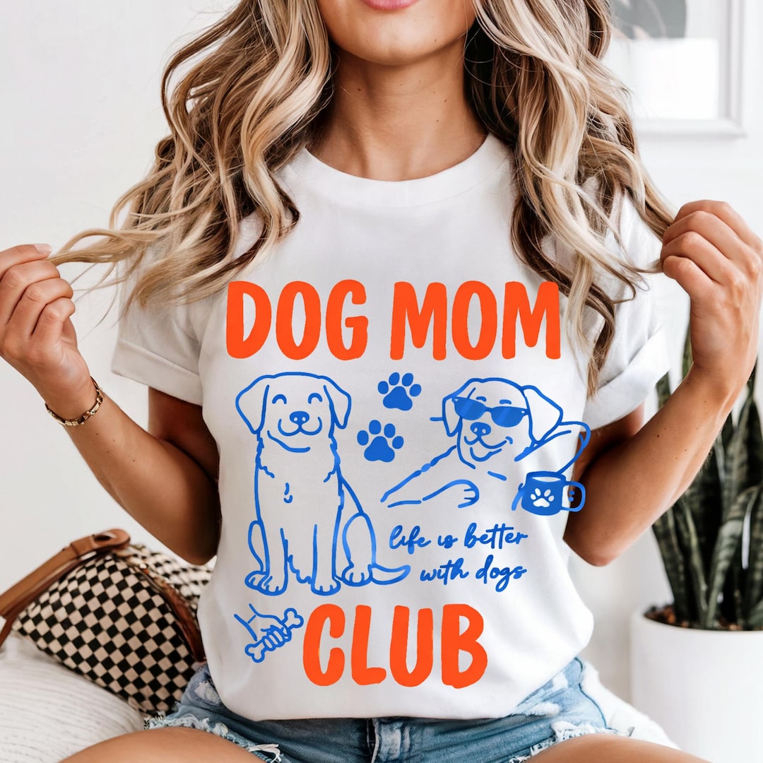 Retro Dog Mom Club PNG, Dog Lover Digital File - Etsy