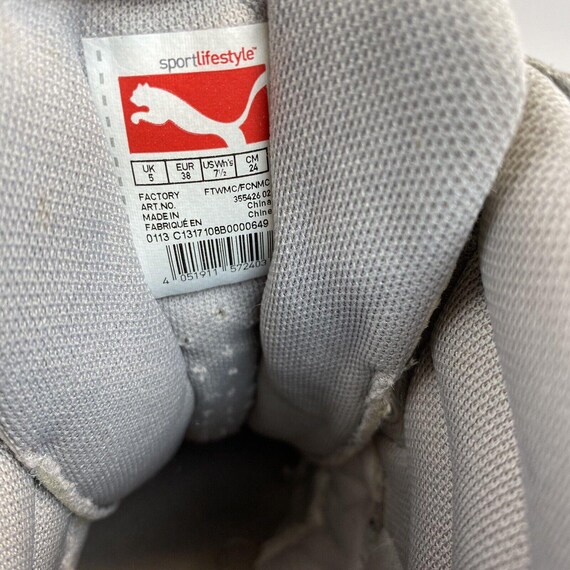 Puma Sky Contact Grey Leather Hidden Wedge Retro Hi T… - Gem