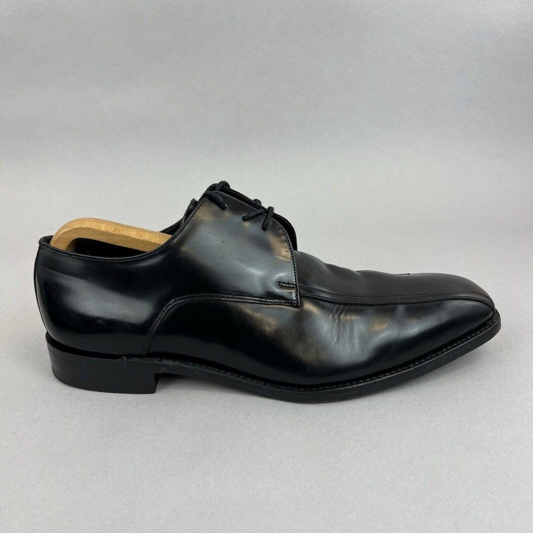 Loake Black Leather Lace up Formal Oxford Dress Good Year Welted Shoes ...