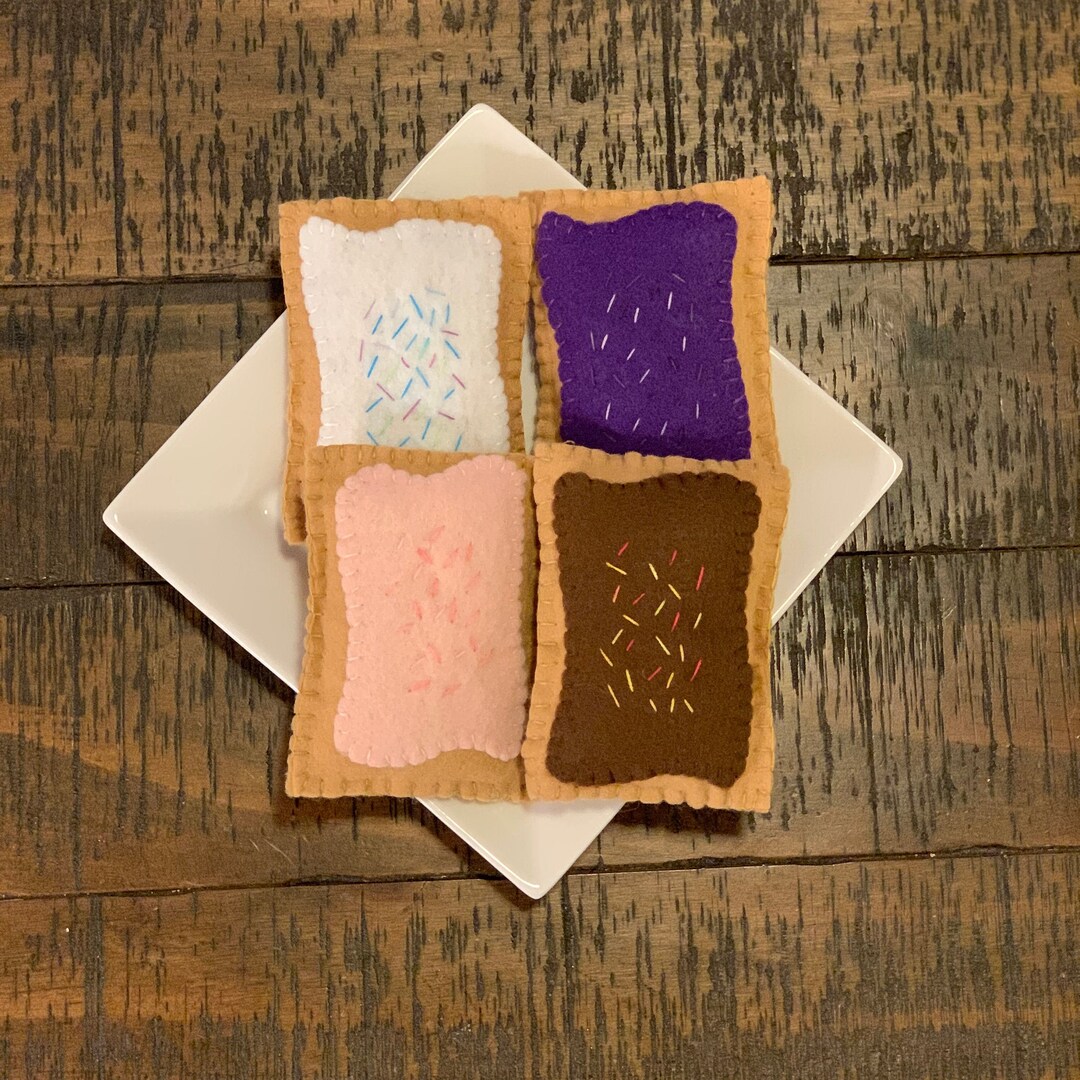 Felt Pop Tarts Pretend Play Food Felt Food - Etsy