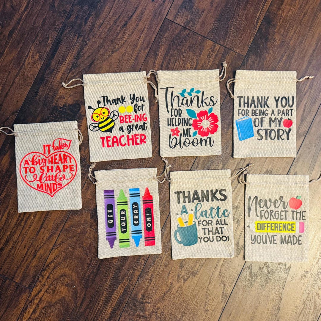 Teacher Treat/ Gift Bags - Teacher Appreciation - Thank You - Etsy