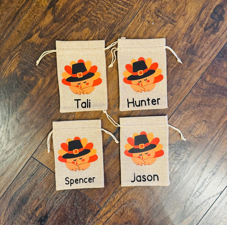 Thanksgiving Treat Bags - Party Favor - Classroom - Turkey - Pumpkin ...