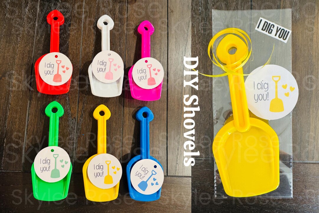 Valentine DIY Treat Shovels - Classroom Treat - Gift - Party Favor ...
