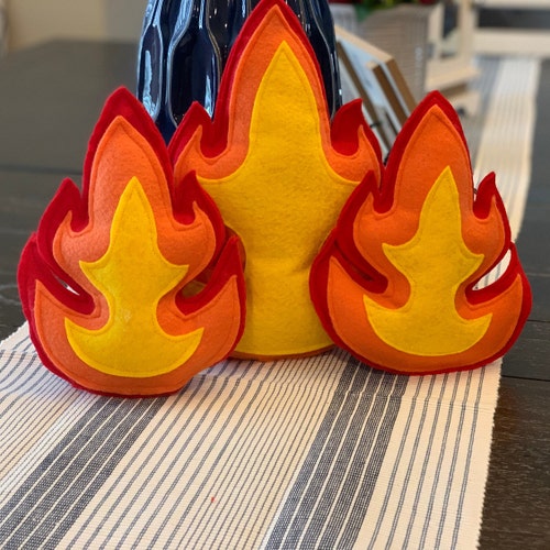 Campfire Play Set Felt Campfire Pretend Fire Felt Fire - Etsy