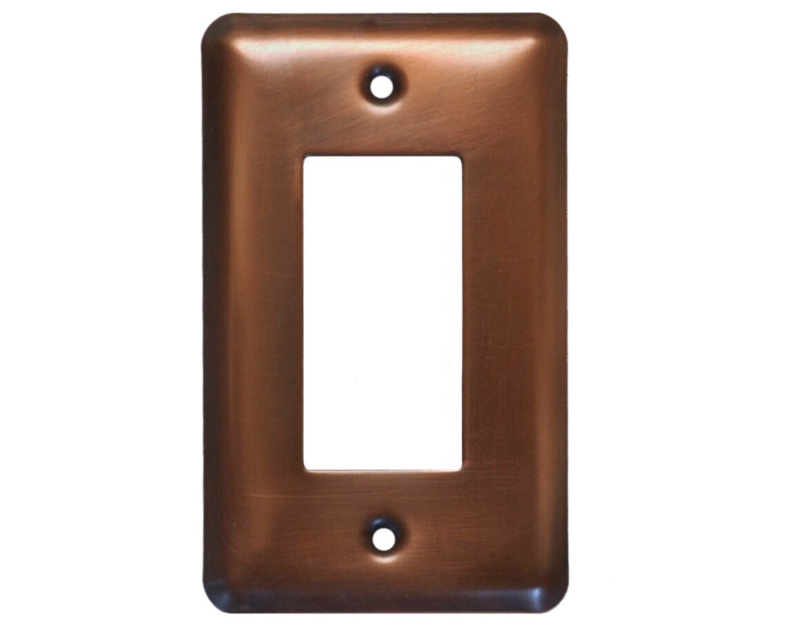 Switch Plate Deco Single Solid Copper Antique Copper - Etsy