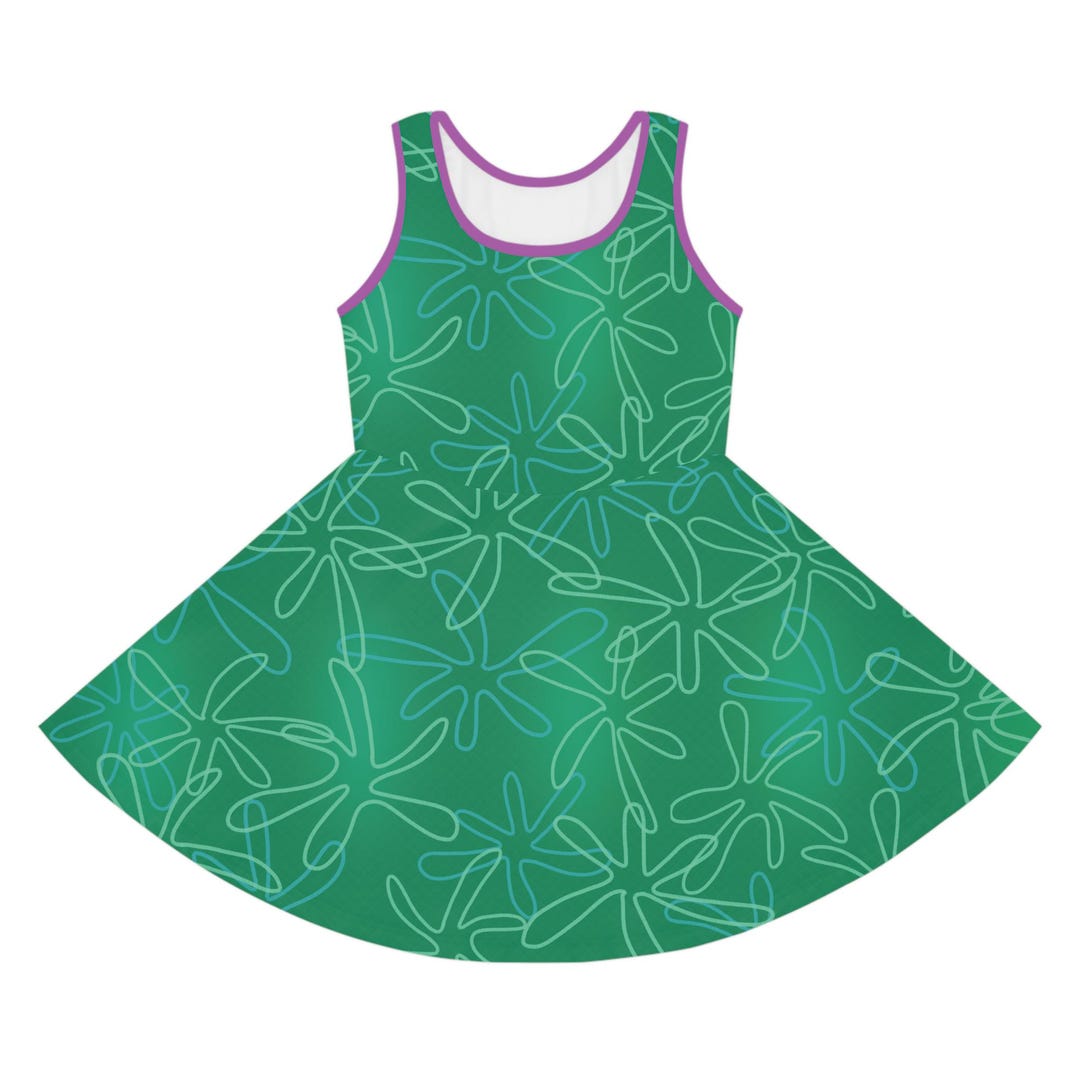 Disgust Style Toddler and Girls' Costume Dress Inspired by Inside Out 2 ...