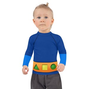 Kids Umizoomi Geo Inspired Blue Long Sleeve Costume Shirt - Shapes Belt ...