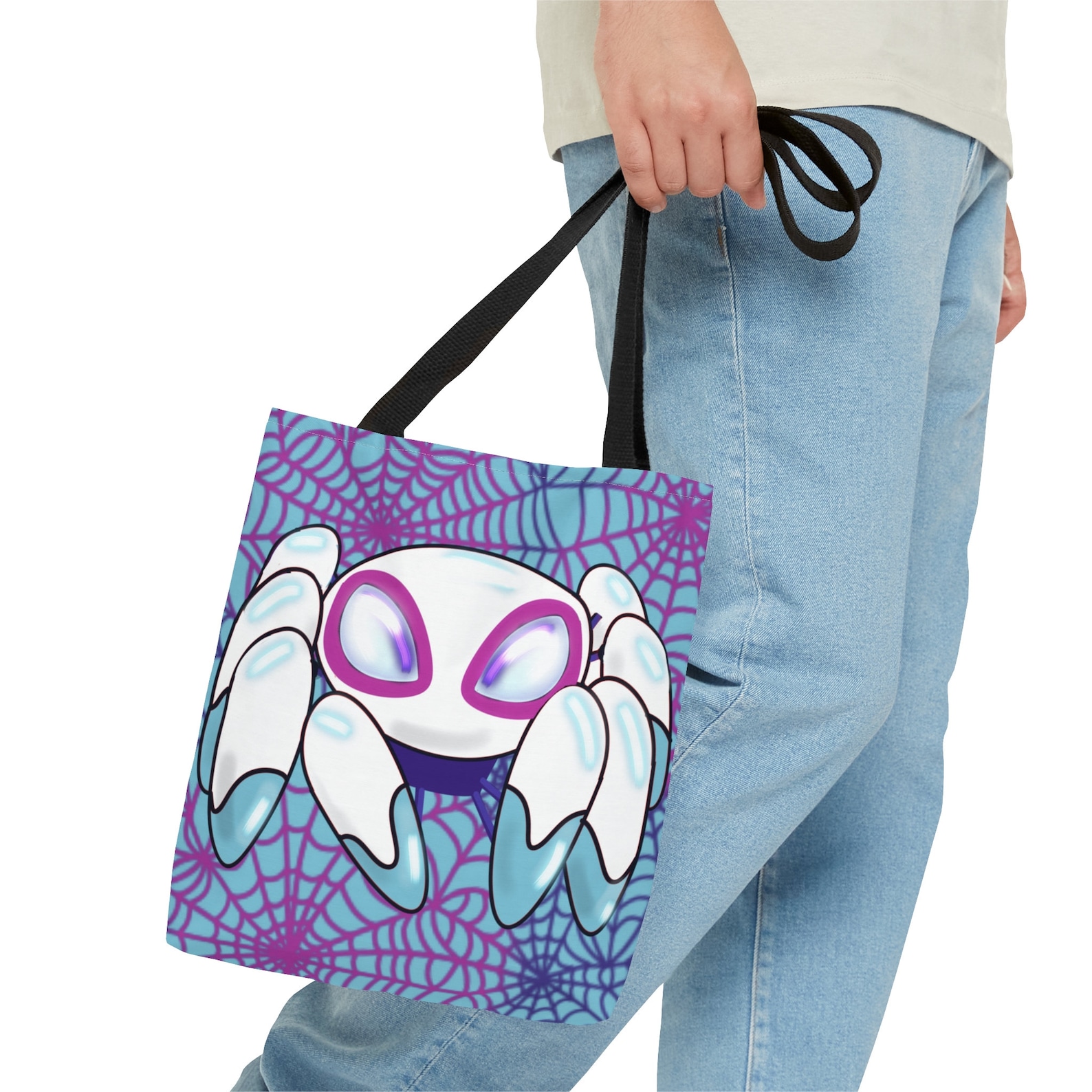 Ghost Spider Halloween Trick-or-treat Tote Bag TRACE-E TWIRL-E Spidey ...