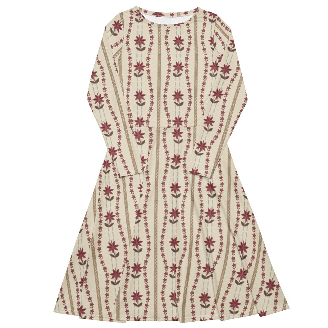 Felicity Style Long Sleeve Midi Dress Inspired by American Girl - Etsy