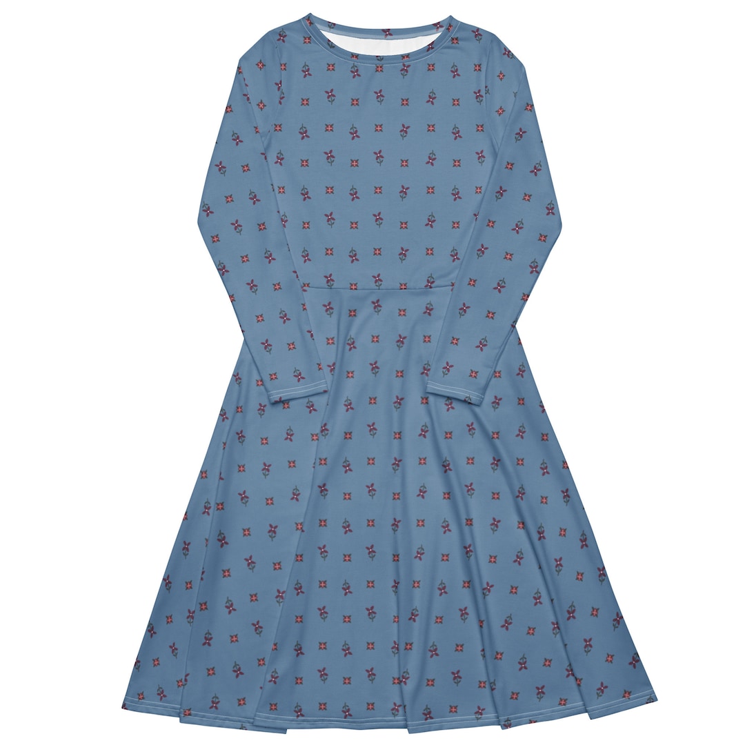 Kirsten Style Long Sleeve Midi Dress Inspired by American Girl - Etsy