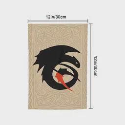 Night Fury Garden Flag – HTTYD Toothless Striker Class Symbol on Celtic ...