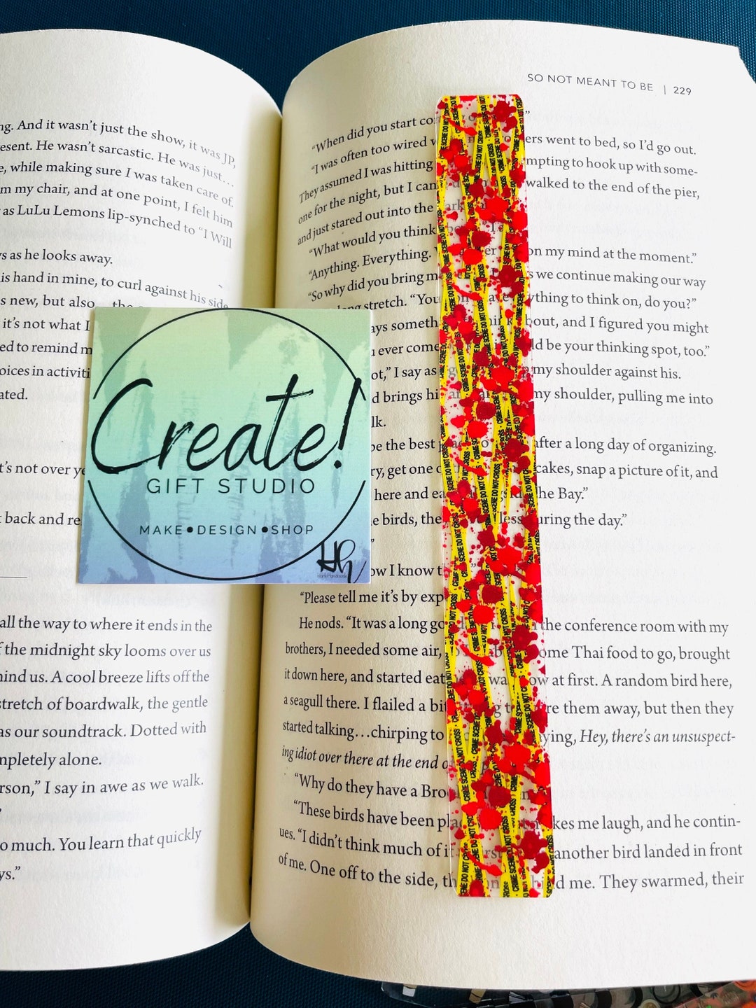 Cute Skinny Bookmark Featuring Crime Scene Tape Design for True Crime ...