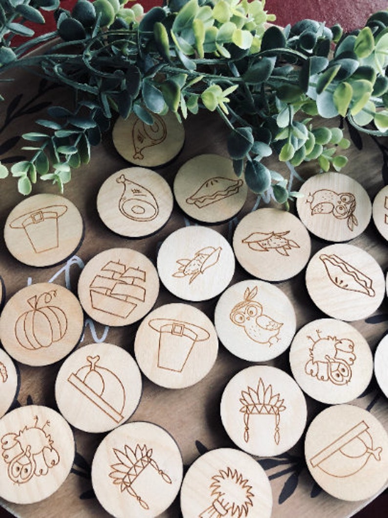 Wood Match Game Make a Match Memory Match Winter Themes - Etsy