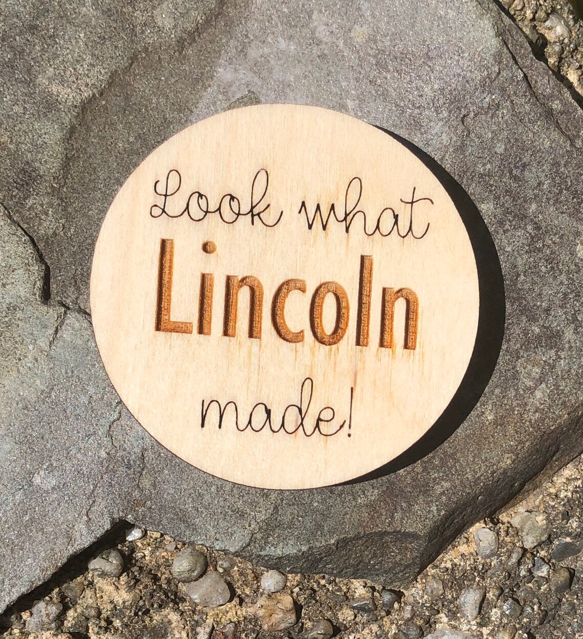 Look What I Made Personalized Magnet Refrigerator Magnet - Etsy