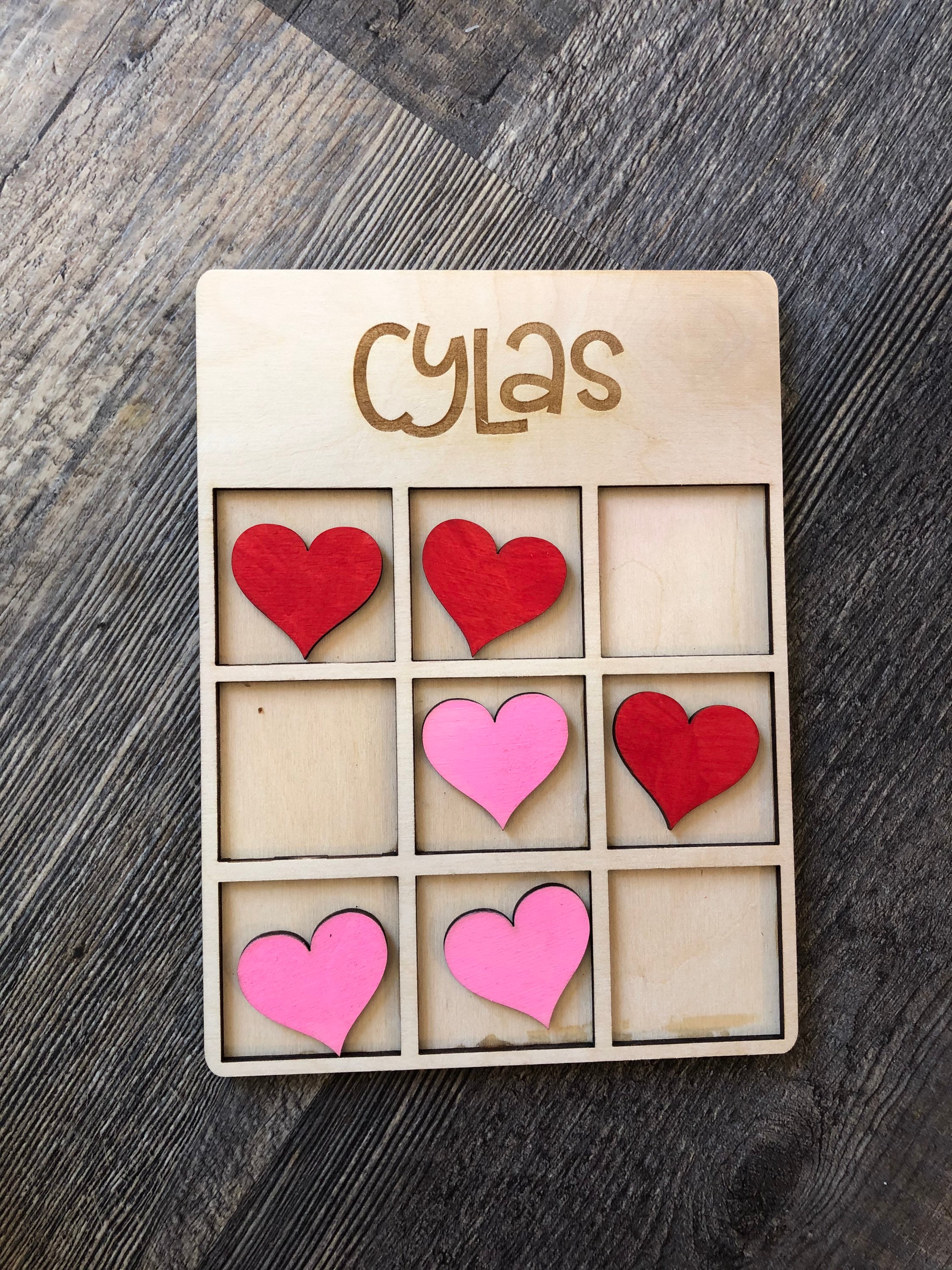 Personalized Gifts Laser Cutout Valentine's Decoration Custom Tic Tac ...