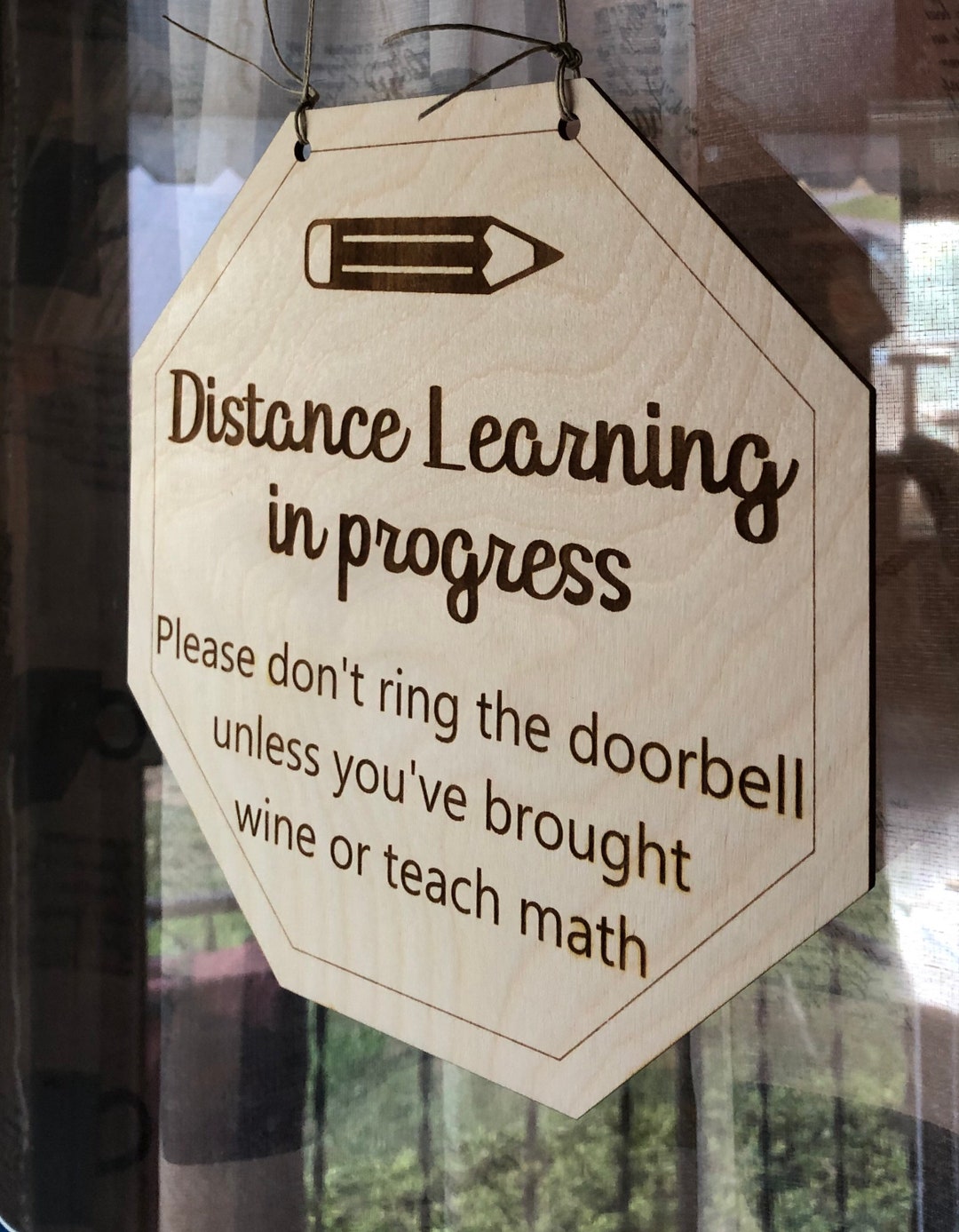 Learning in Progress Do Not Disturb Sign Distance Learning - Etsy Canada