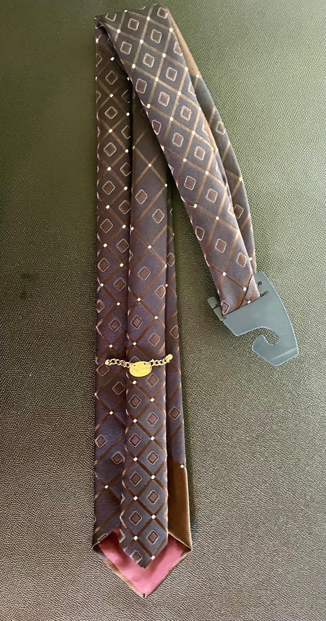 Vintage DK Blue/brown Tie by Lilly Dache Classic Mens Imported Tie ...
