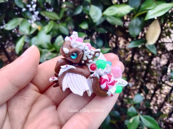 Gingerbread Dragon Bitty Sculpture | Etsy