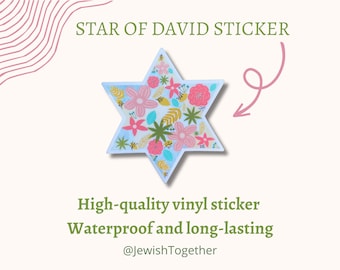 Star of David Stickers One Inch Round Seals - Etsy
