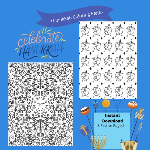 Jewish School Coloring Book-meditative Art-10 Printables - Etsy Israel
