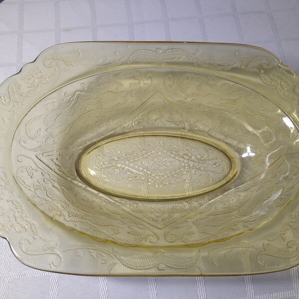 Madrid Yellow Depression Glass - Etsy