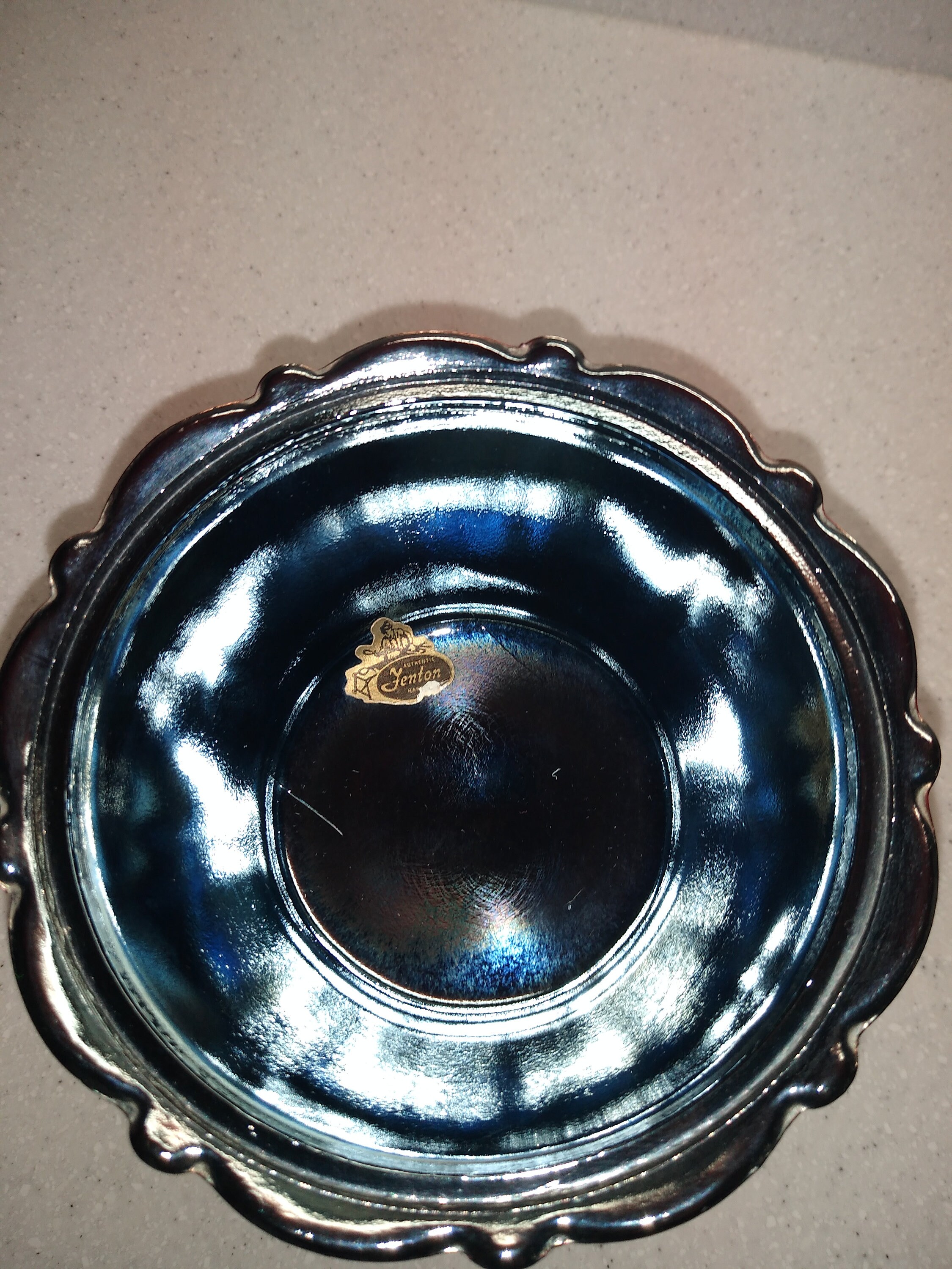 RARE Fenton Black Amethyst 1970s Carnival Glass Daisy Covered - Etsy