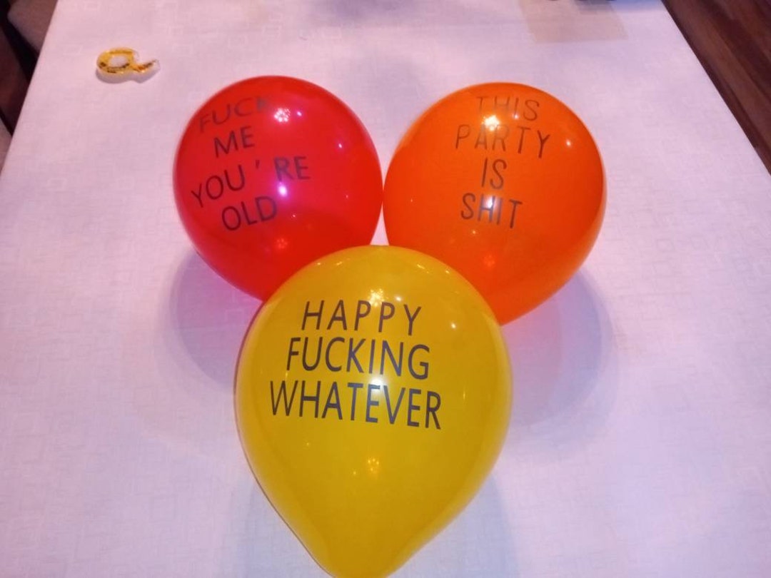10 Abusive Party Balloons Variety Pack of 9 - Etsy Australia