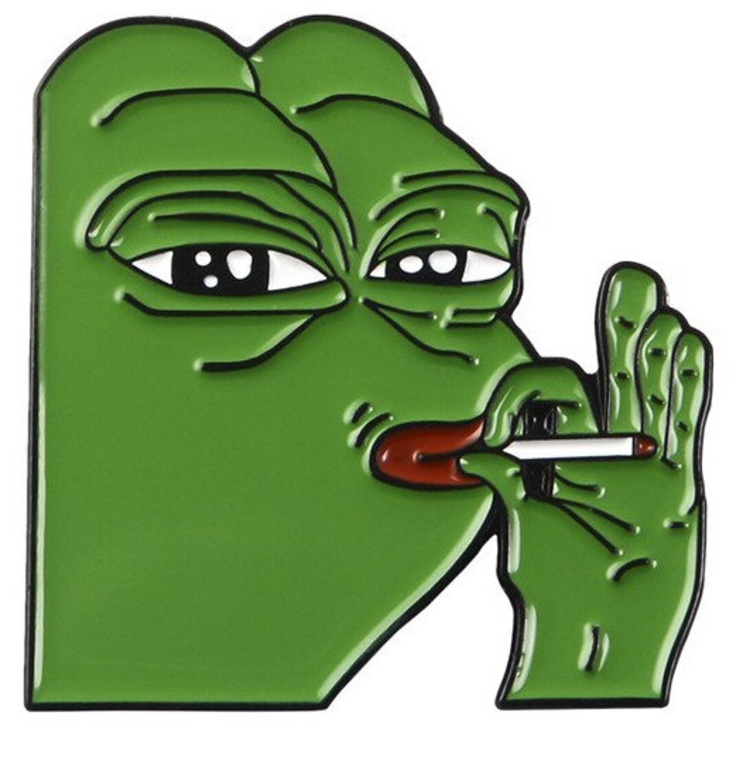 Pepe the Frog Cartoon Pointing Meme Pin - Etsy