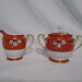 Red Noritake China Sugarbowl and Creamer - Etsy