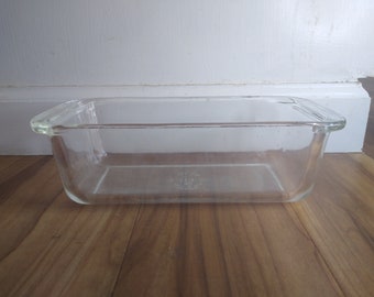 Set of 2 Vintage Pyrex 213 Clear Glass Loaf Pans With Handles Pyrex 213 ...