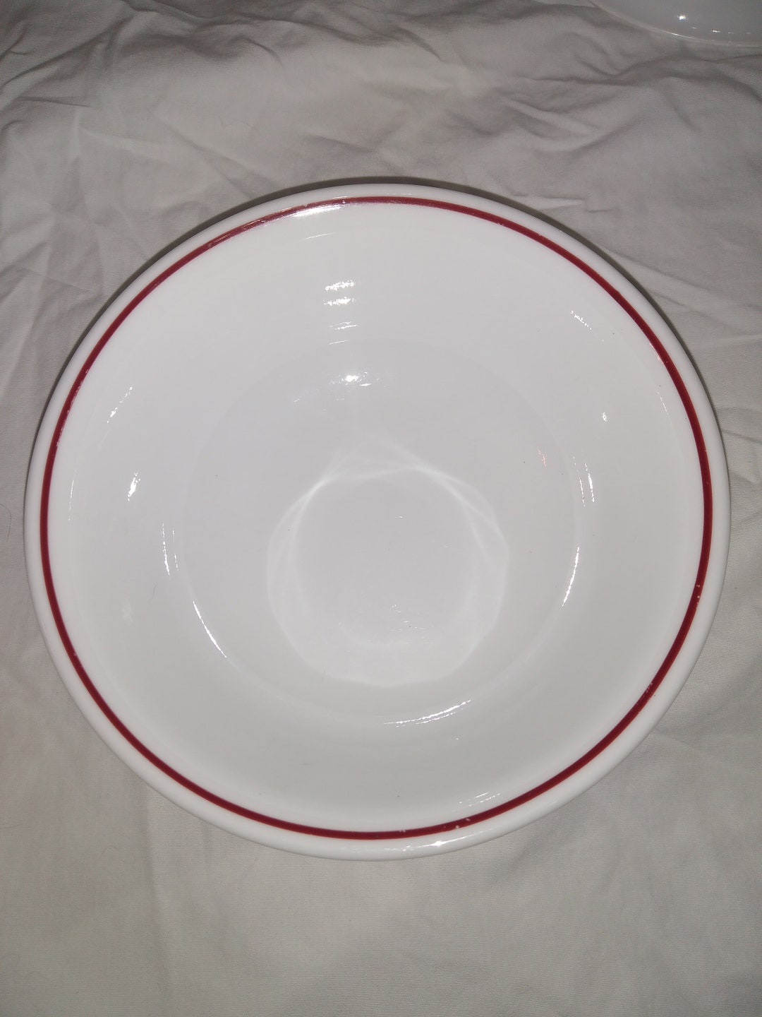 Corelle Red Rimmed Soup or Cereal Bowls set of 4 - Etsy
