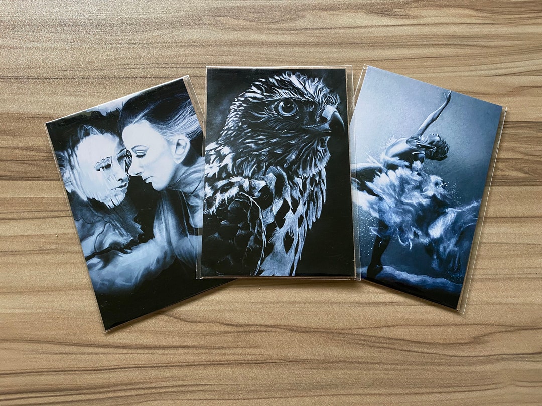 MINI PRINT BUNDLE Charcoal Drawings 4x6 Art Print Bundle - Etsy