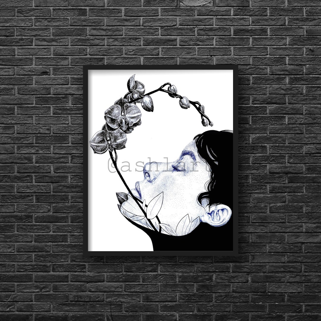 SEE-THROUGH Art Print Pen and Ink Drawing - Etsy