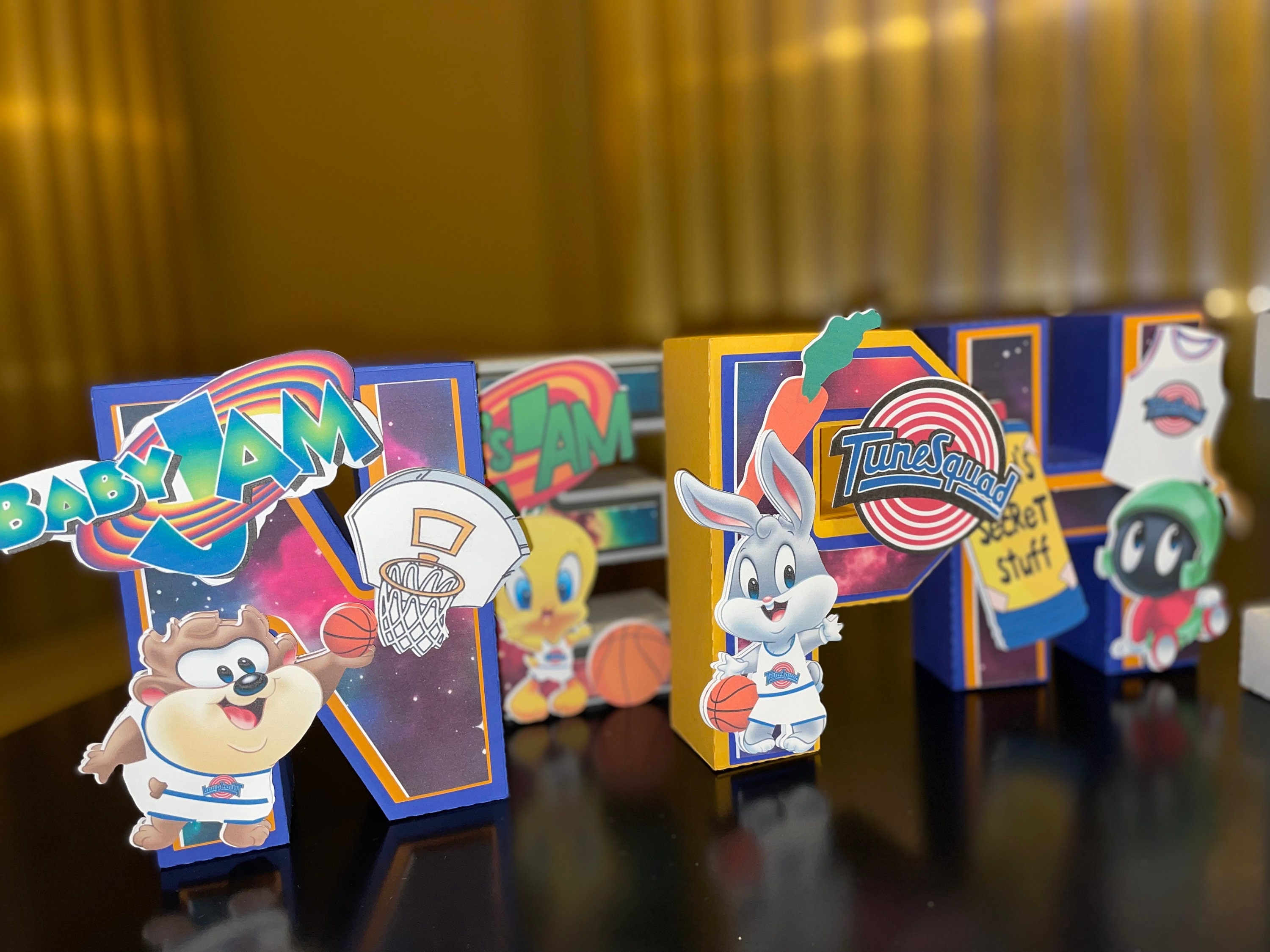 Space Jam 3D Letters - Etsy