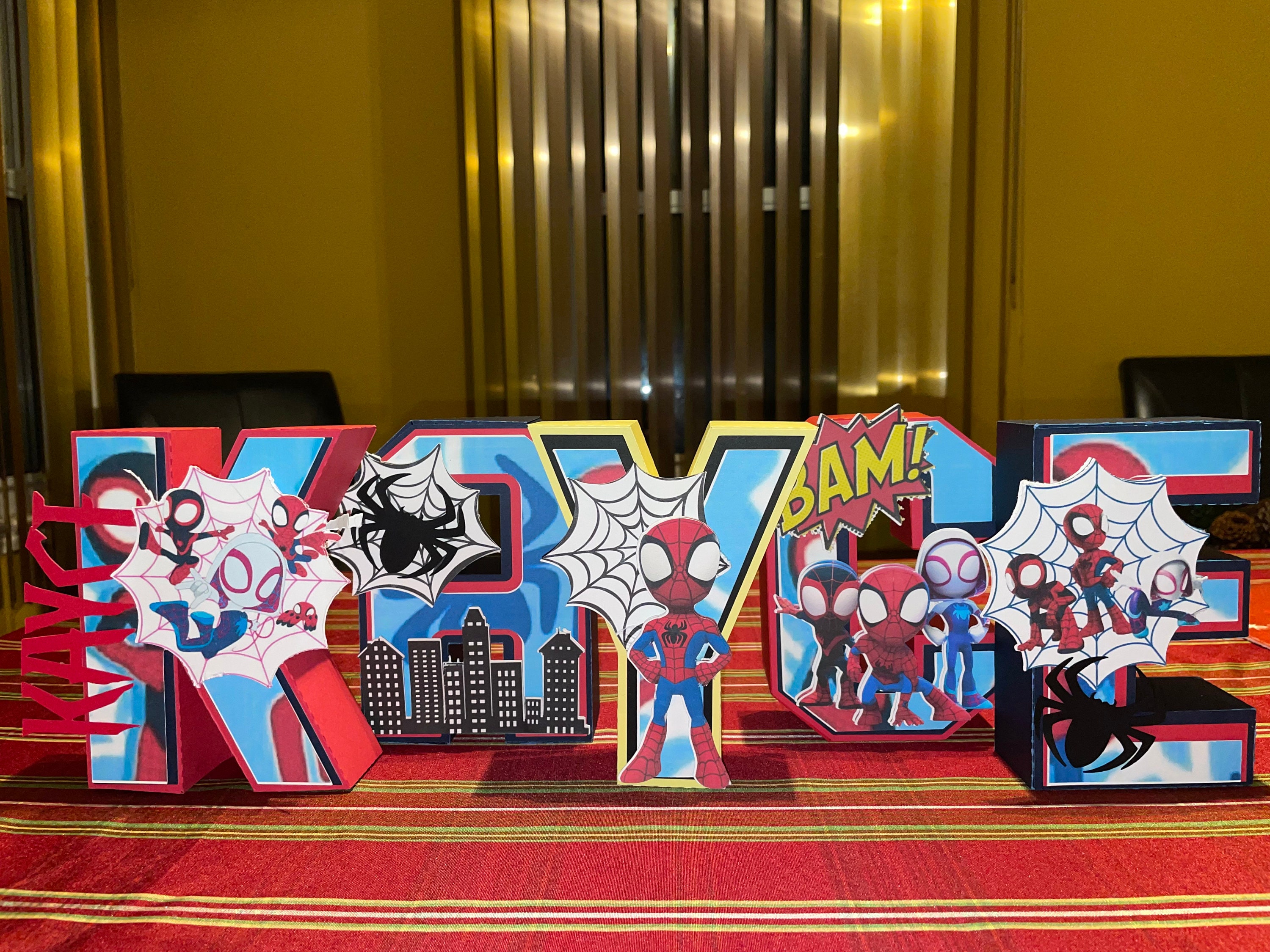 Letras 3D de Spidey y sus amigos - Etsy España