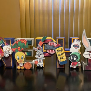 Space Jam 3D Letters - Etsy