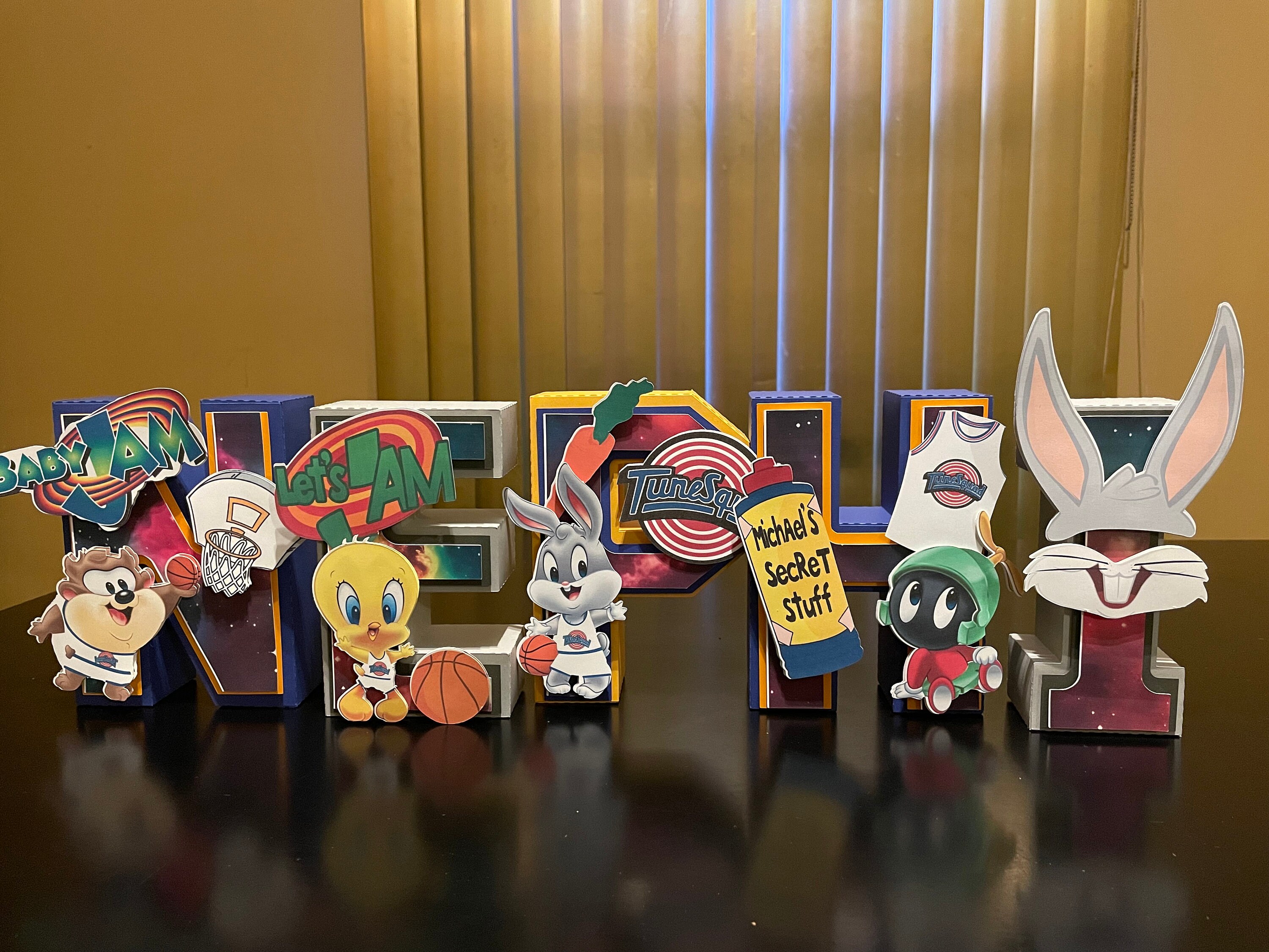 Space Jam 3D Letters - Etsy