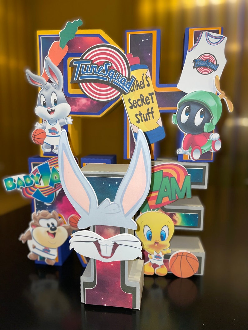 Space Jam 3D Letters - Etsy