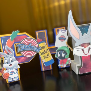 Space Jam 3D Letters - Etsy