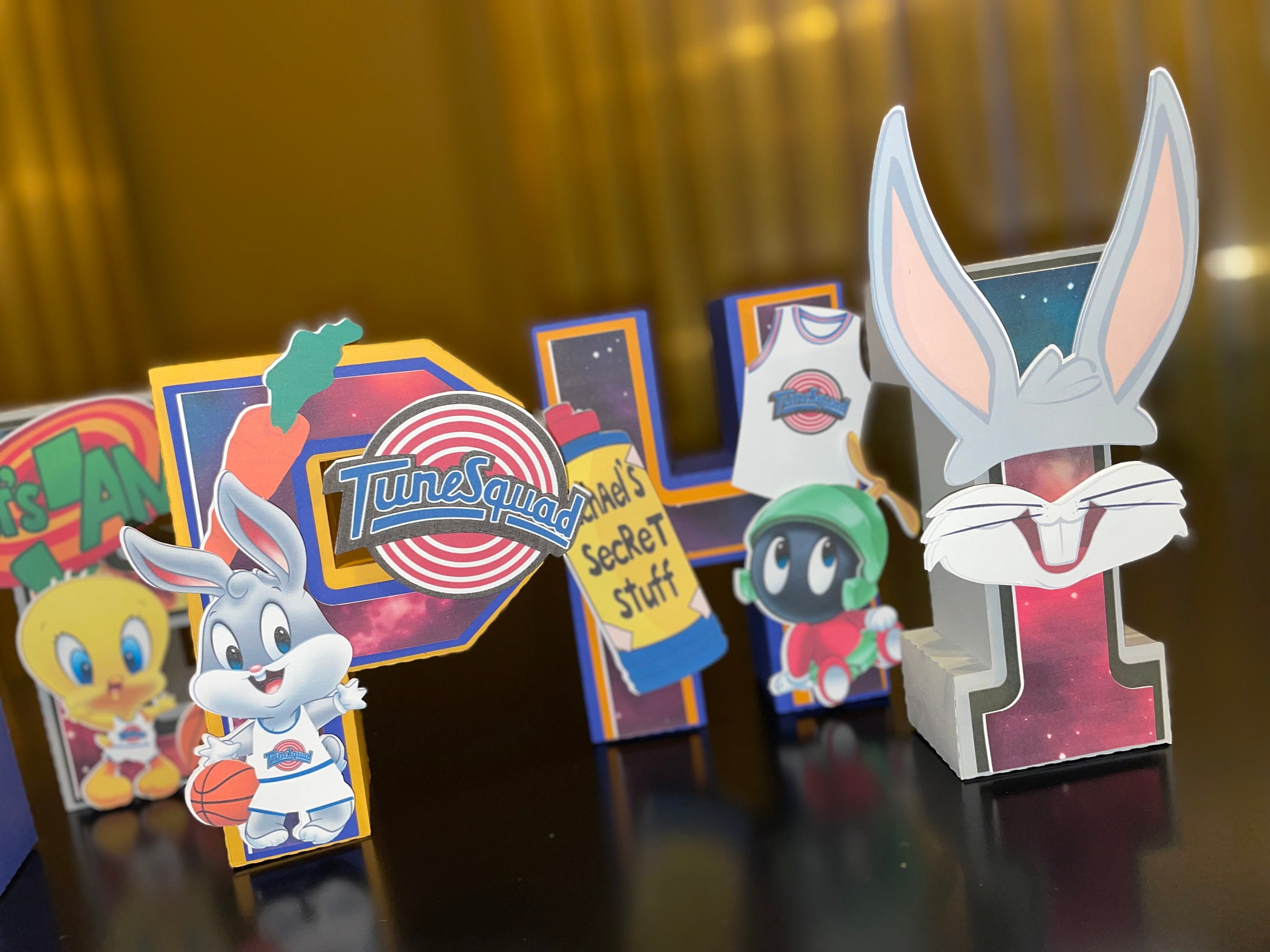 Space Jam 3D Letters - Etsy